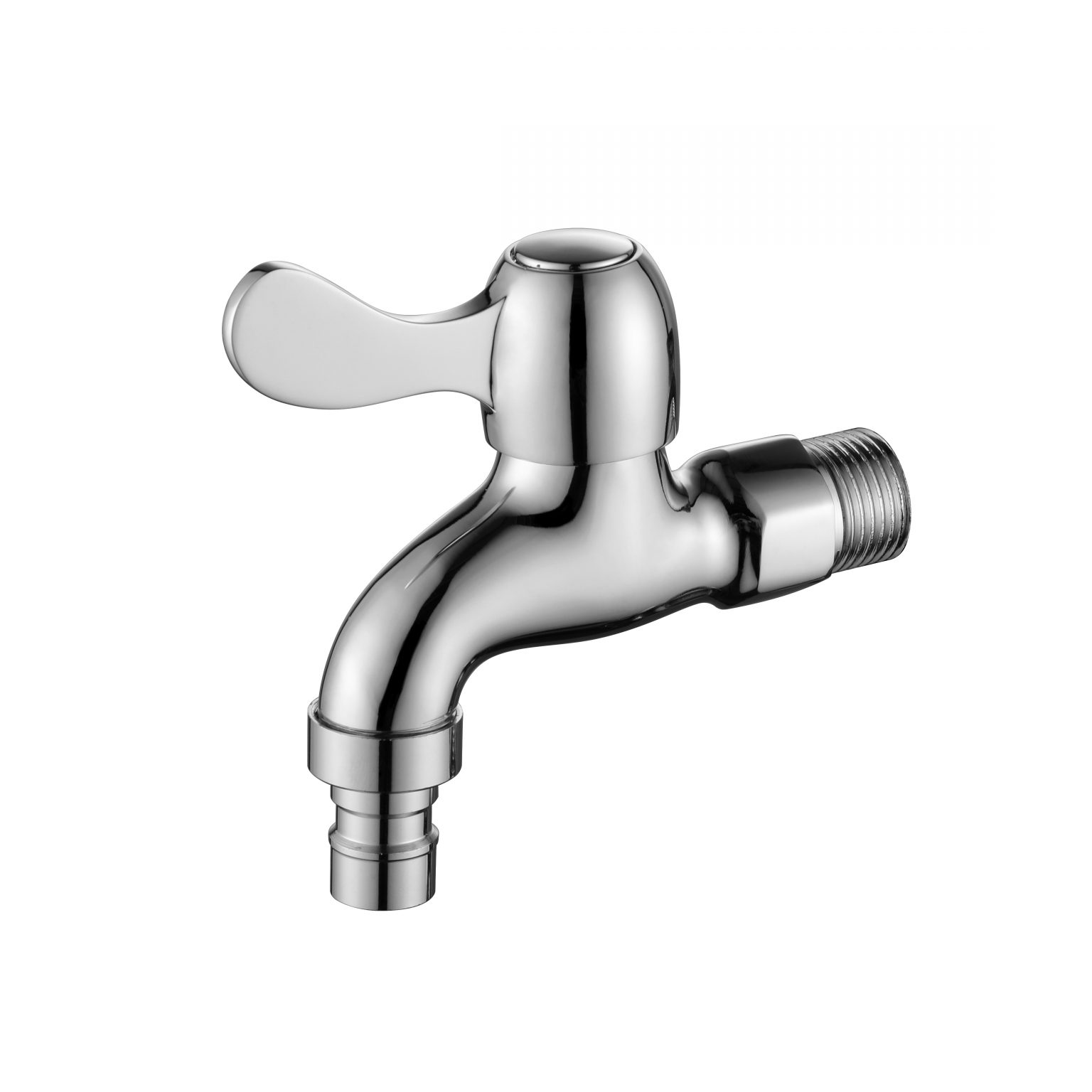 CR229SL Single Lever Handle Wall Bib Tap with Hose Union | WasserBath